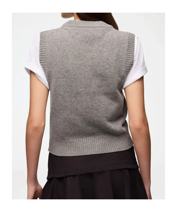 GANNI Floral Jacquard Knitted Vest