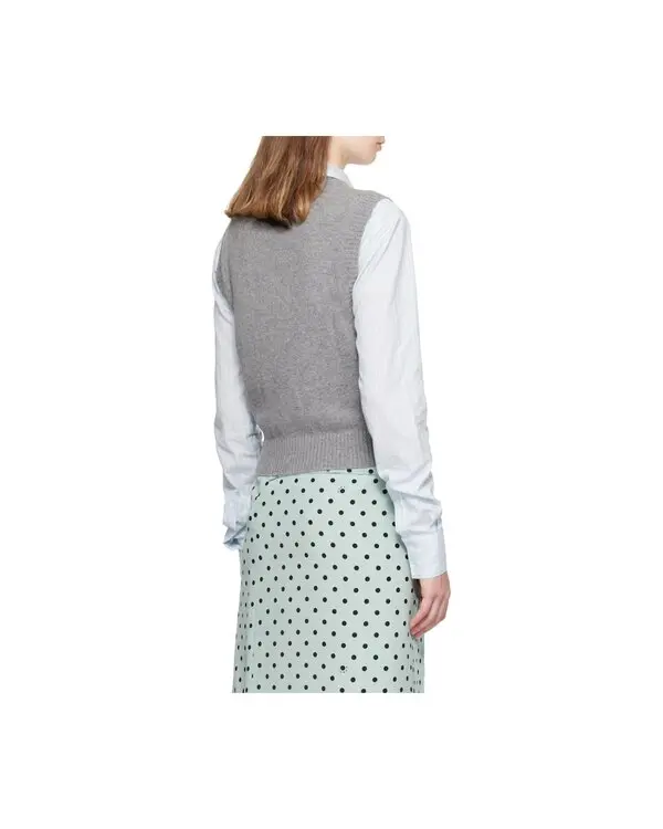 GANNI Floral Jacquard Knitted Vest - Paloma