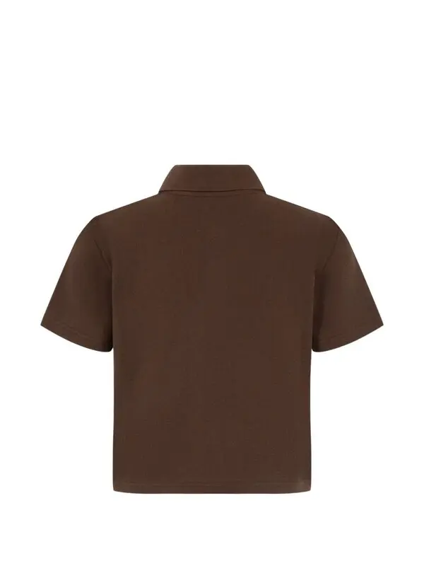 Saint Laurent Collared Short-sleeved Polo Shirt