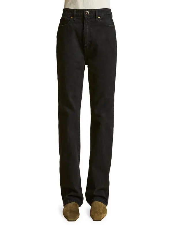 Khaite Straight-leg Jeans - Black