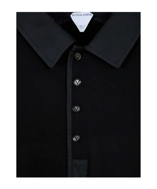 Bottega Veneta Collared Long-sleeve Polo Shirt