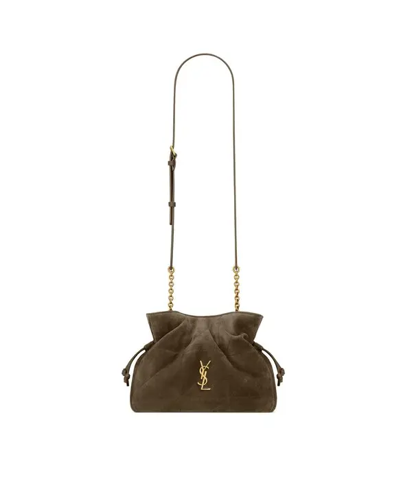 Saint Laurent Jamie Shoulder Pouch In Suede