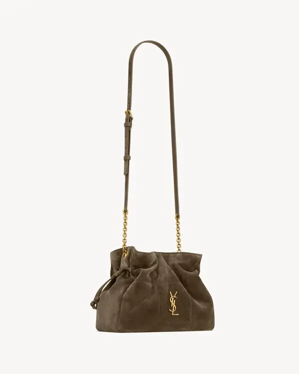 Saint Laurent Jamie Shoulder Pouch In Suede