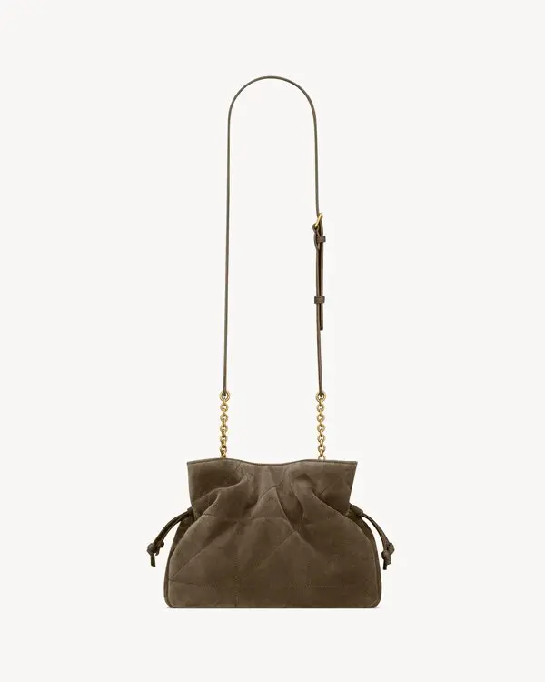 Saint Laurent Jamie Shoulder Pouch In Suede