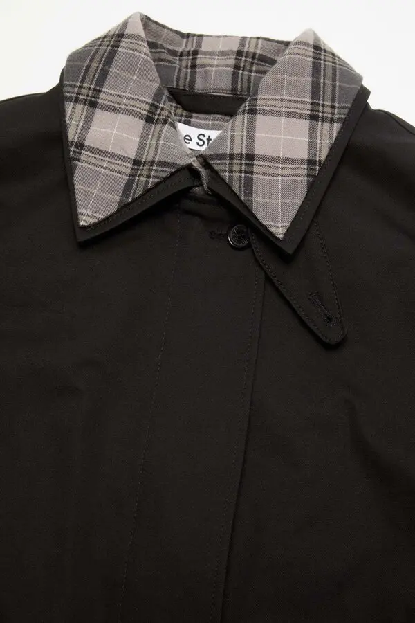 Acne Studios Faux-layered Twill Jacket - Black