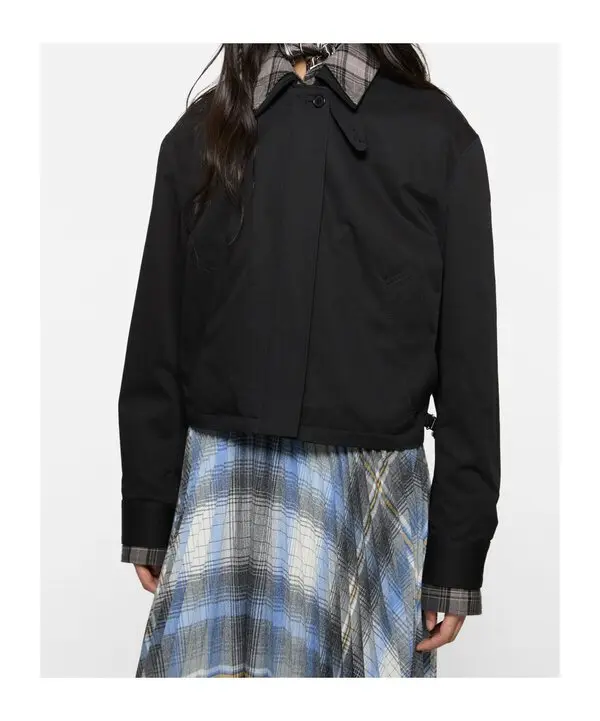 Acne Studios Faux-layered Twill Jacket - Black