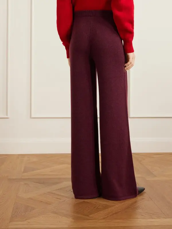 THE ELDER STATESMAN Juniper Cashmere Wide-leg Pants