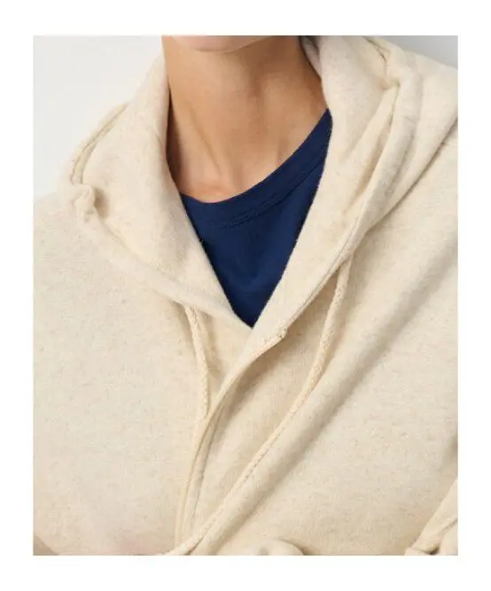 American Vintage Zip-up Hoodie With Drawstring Hood And Puff Sleeves
