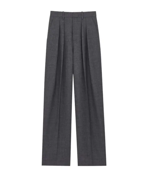 Saint Laurent Wool Wide Leg Pants