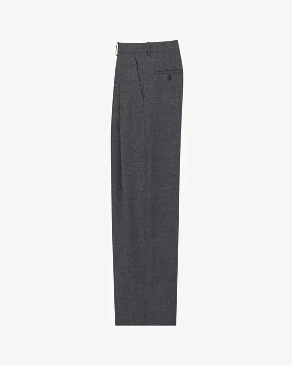 Saint Laurent Wool Wide Leg Pants