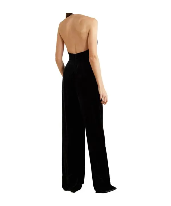 Ralph Lauren Illeana Two-tone And Halterneck Jumpsuit