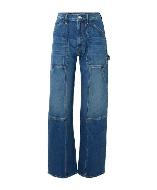 MOTHER The Lasso Utility Sneak High-waisted Straight Leg Jeans