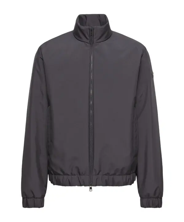 Moncler Luserna Short Down Jacket With Stand Collar - Navy Blue