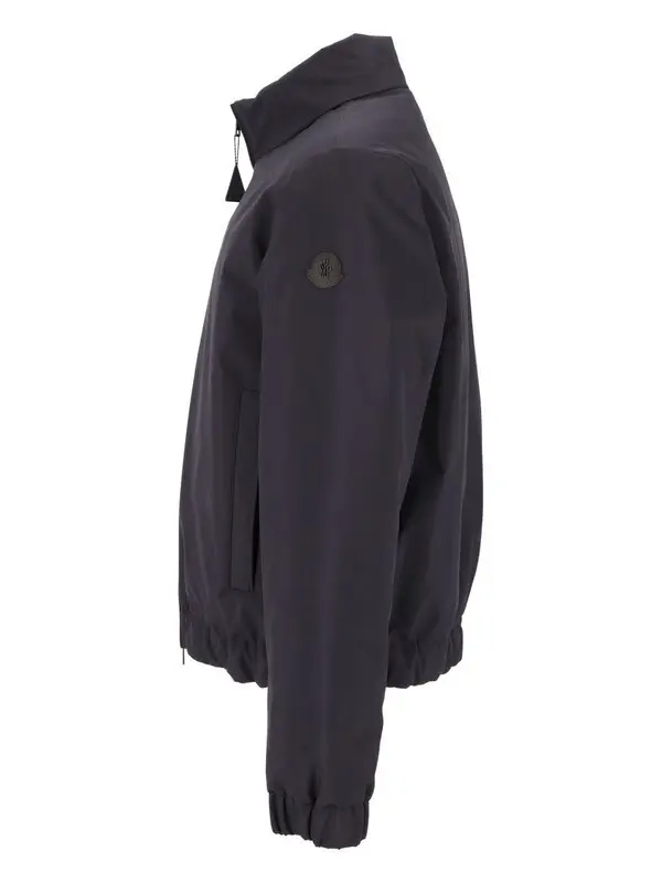 Moncler Luserna Short Down Jacket With Stand Collar - Navy Blue