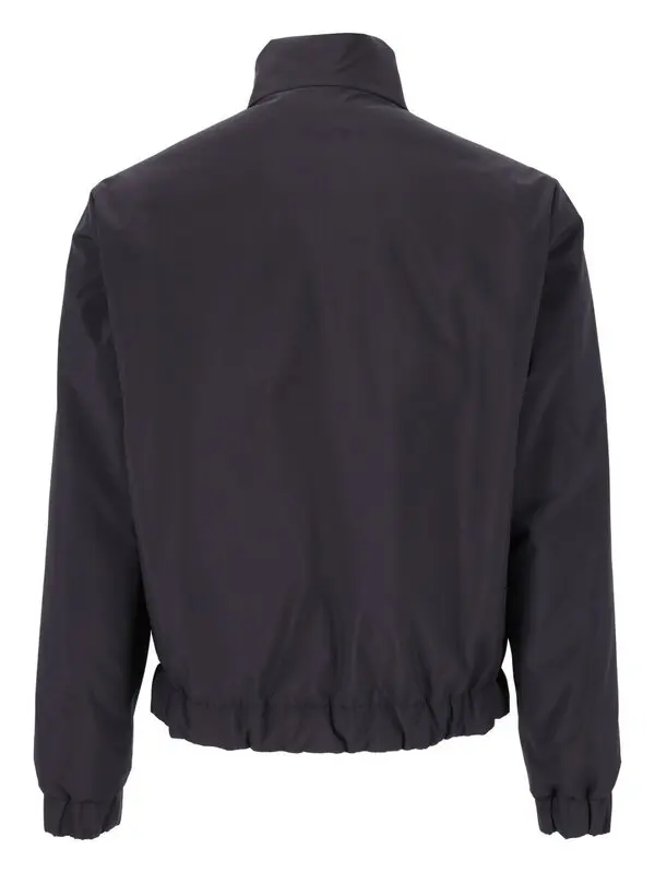 Moncler Luserna Short Down Jacket With Stand Collar - Navy Blue