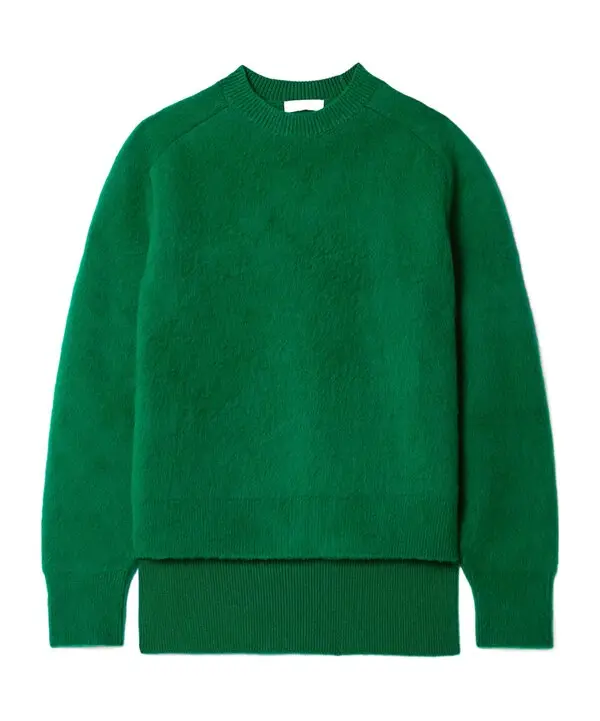 Rabanne Brushed Wool Sweater With Silver Chain Detail