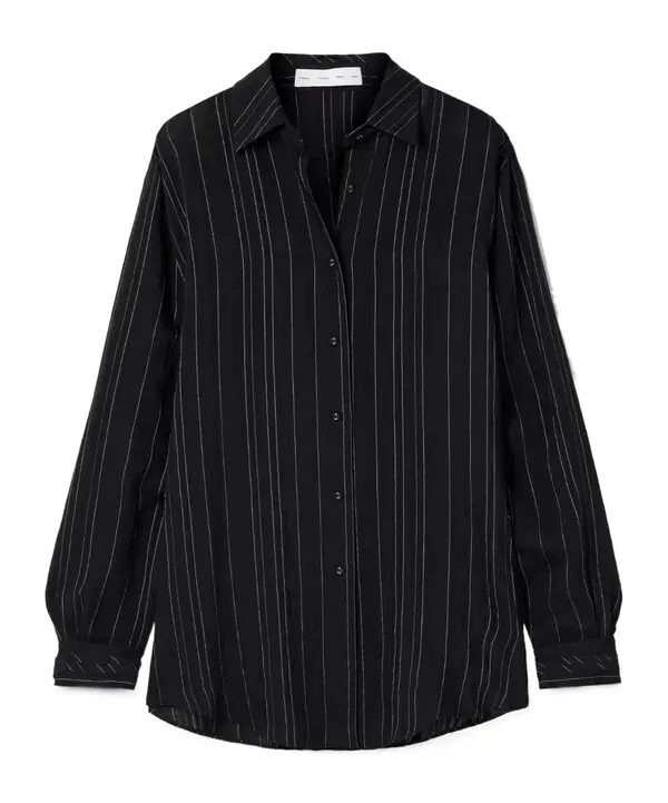 Proenza Schouler Striped Tulle Shirt