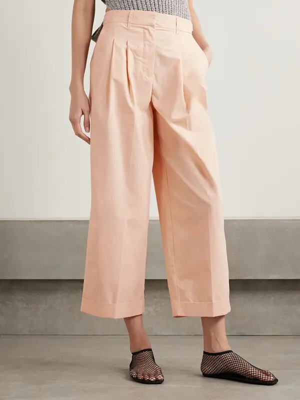 Proenza Schouler Kyle Pleated Wide-leg Casual Pants