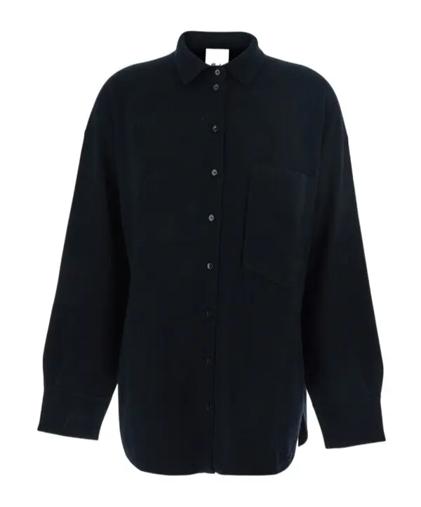 ALLUDE Oversized Knit Shirt