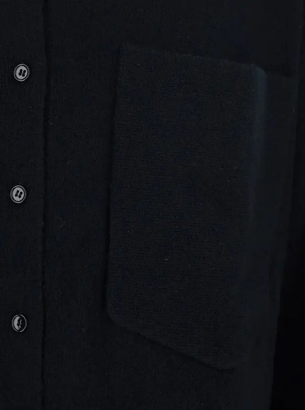 ALLUDE Oversized Knit Shirt