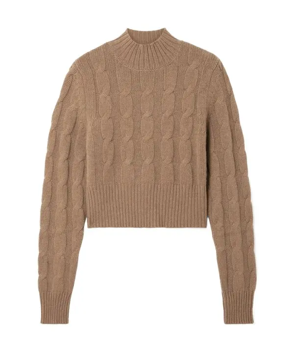 Le Kasha Short Cable Knit Sweater