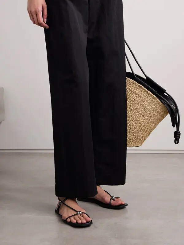 LOEFFLER RANDALL Lara Embellished Leather Sandals