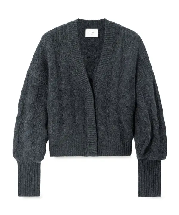 Le Kasha Long Sleeve Chunky Knit Cardigan