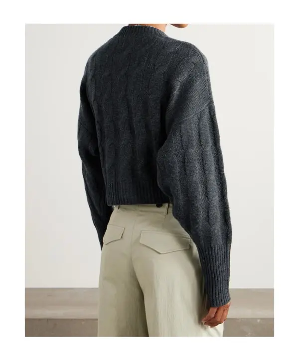 Le Kasha Long Sleeve Chunky Knit Cardigan