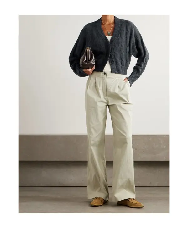 Le Kasha Long Sleeve Chunky Knit Cardigan