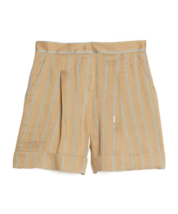 IBLUES Striped Pleated Shorts