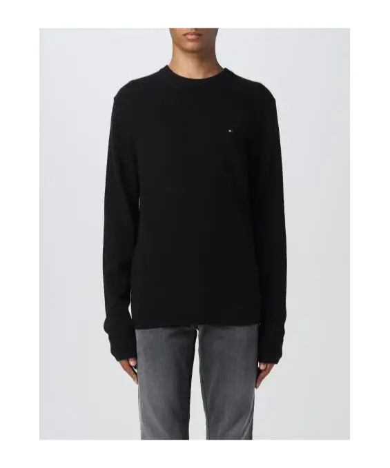 Tommy Hilfiger Floral Word Round Neck Sweater