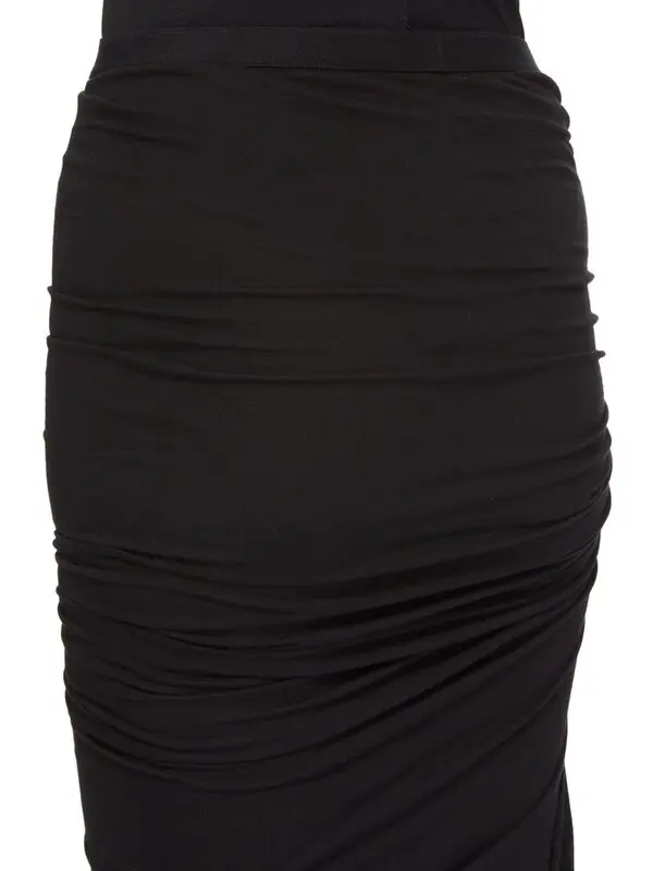 Rick Owens Soft Edfu Drawstring Maxi Skirt