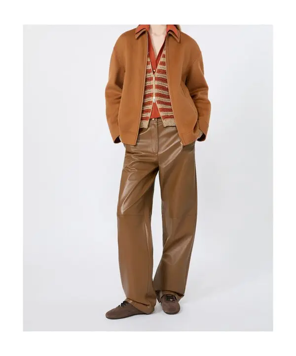 Max Mara Double Wool, Cashmere And Silk Coat Caramel