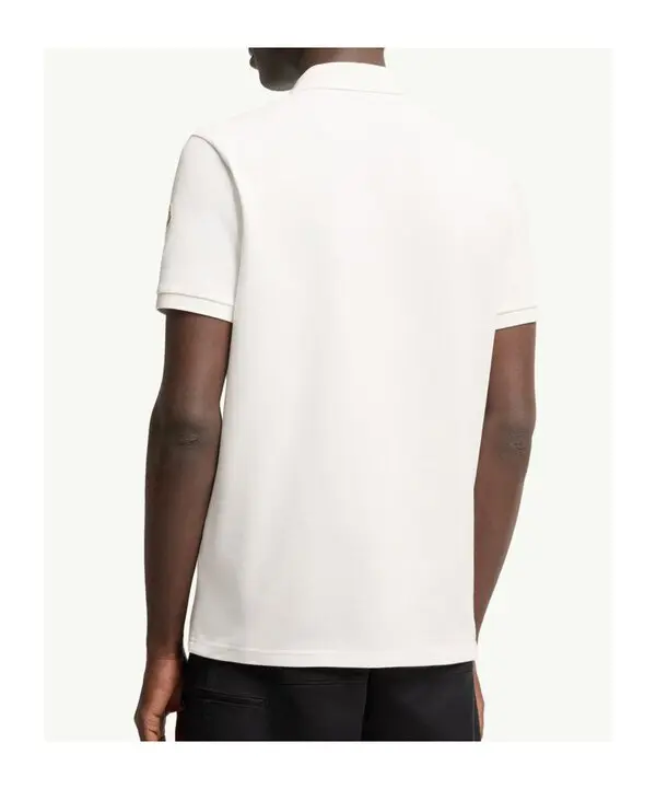 Moncler Logo Cotton Piquet Polo Shirt