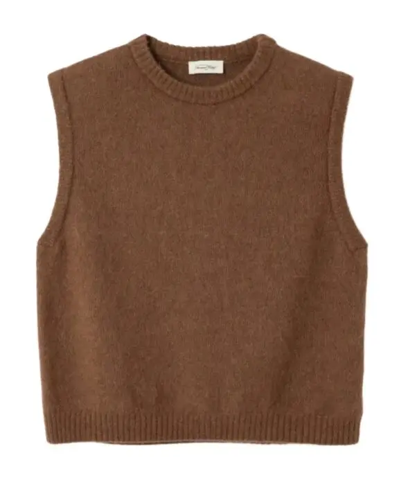 American Vintage Crew-neck Knitted Sleeveless Top