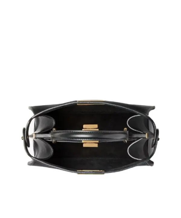 Fendi Peekaboo Iseeu Small Leather Bag With Mirror Embroidery