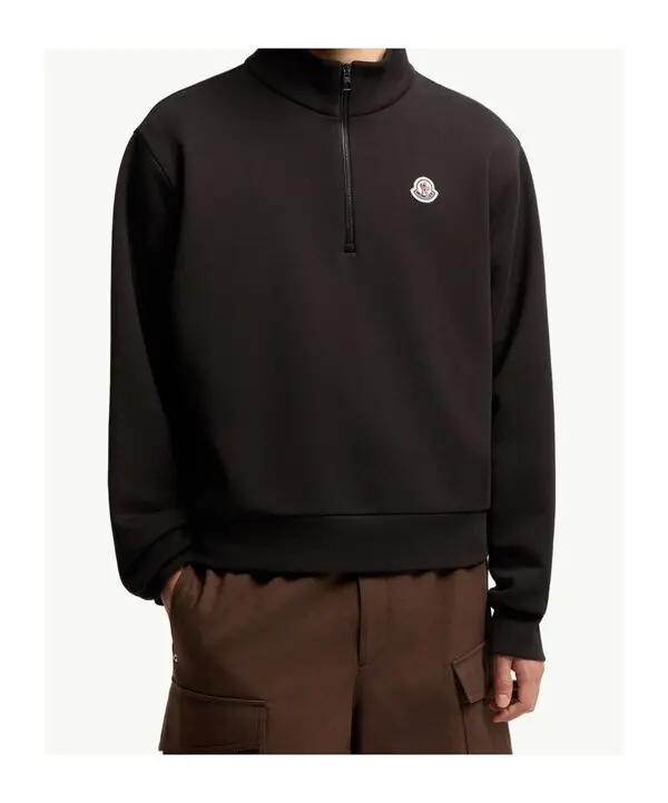 Moncler Logo Cotton Zip-up Sweatshirt