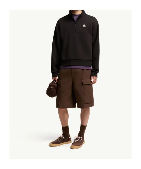 Moncler Logo Cotton Zip-up Sweatshirt