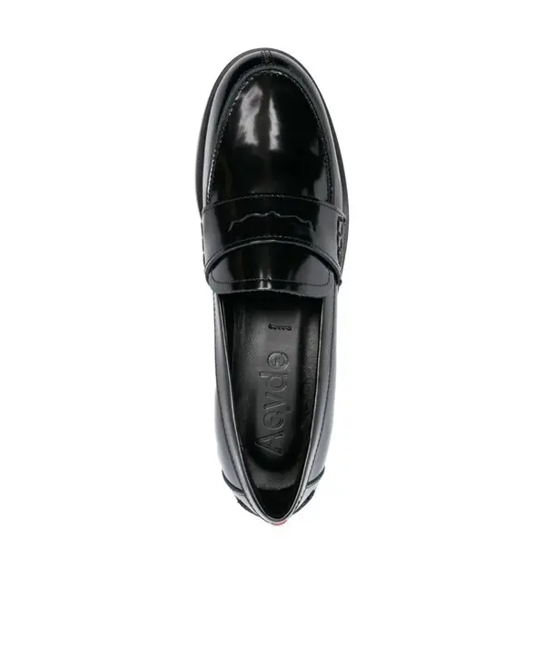 AeydĒ Penny-slot Leather Loafers