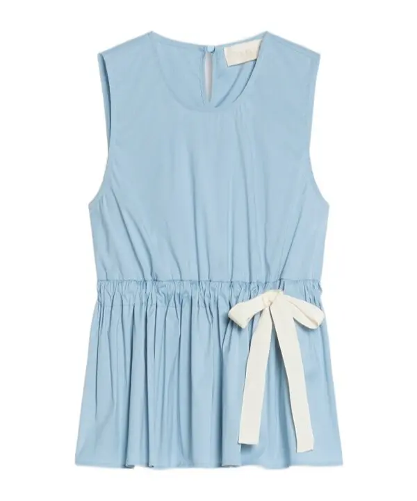 IBLUES Flared Sleeveless Top With Drawstring Detail