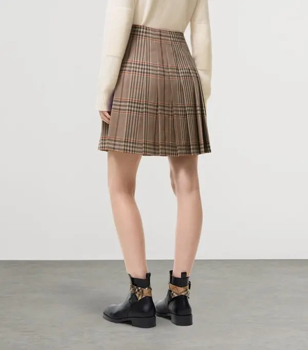 Burberry Wool Check Mini Kilt