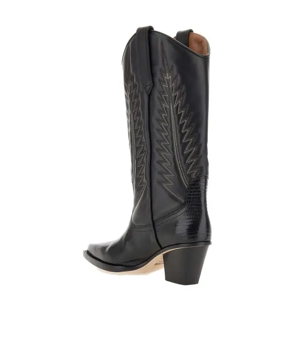 Paris Texas Rosario 60mm Lizard-effect Boots
