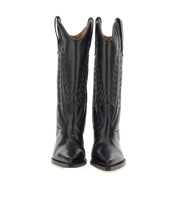 Paris Texas Rosario 60mm Lizard-effect Boots