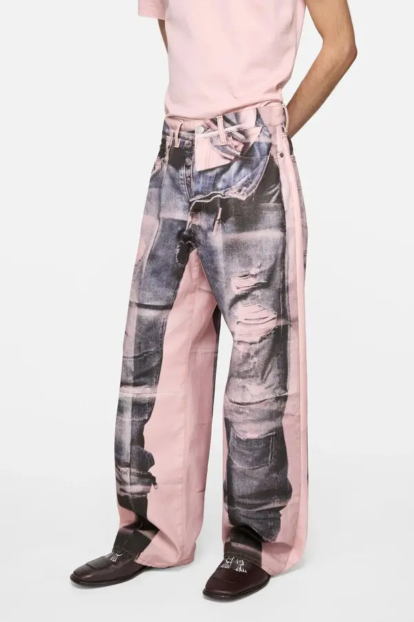 Acne Studios 1981 Trompe-l'œil Print Jeans