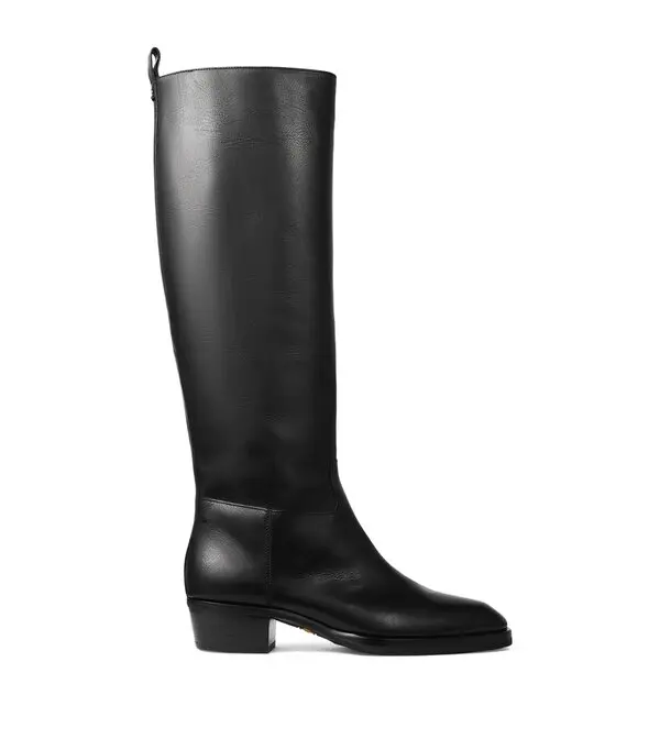 JIMMY CHOO Mave 45 Leather Knee-high Boots
