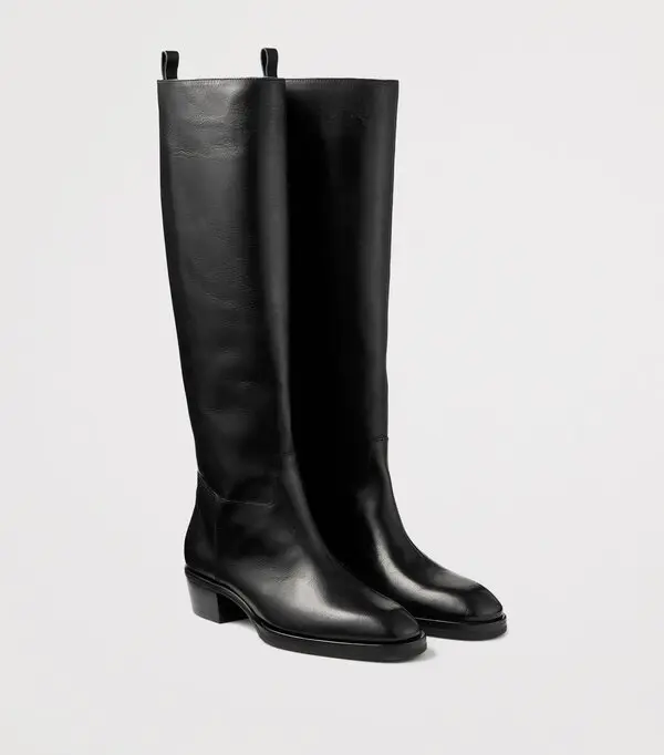 JIMMY CHOO Mave 45 Leather Knee-high Boots
