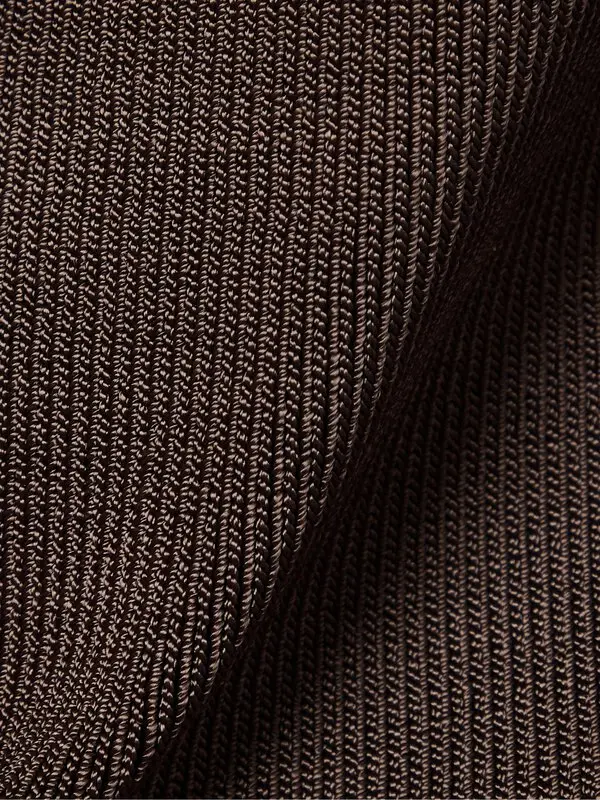 Calle Del Mar Stretch Knit Cropped Bra Top