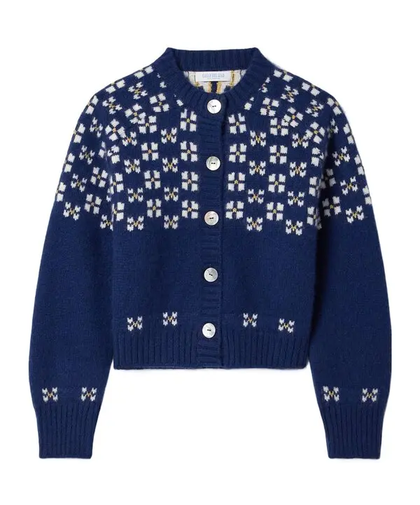 Calle Del Mar Long-sleeved Knitted Shirt With Patterned Design And Button Closure
