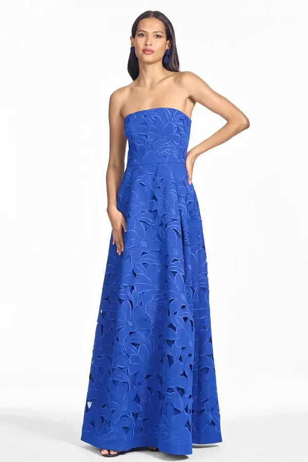 Sachin & Babi Anastasia Gown - Imperial Blue