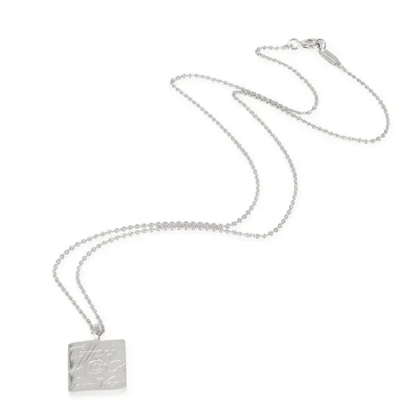 Tiffany & Co. Sterling Silver Notes Pendant Necklace
